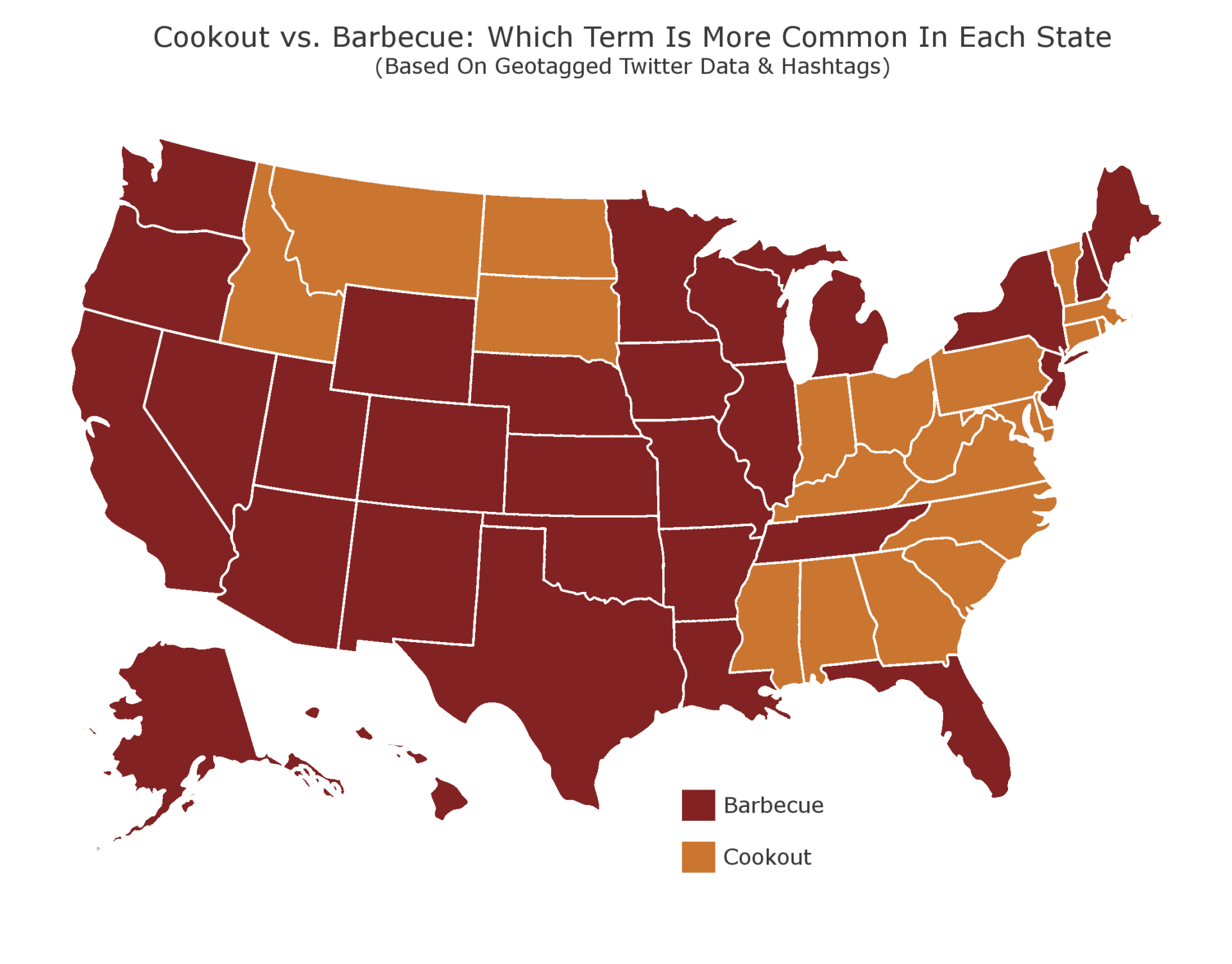 Cookout Cartography: Mapping Regional Grilling And Barbecue Trends ...