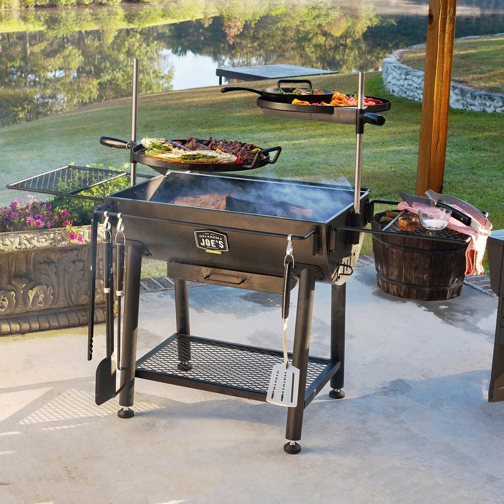 Oklahoma Joe s Firecraft Series Barrel Brings Ease To Open Fire Cooking