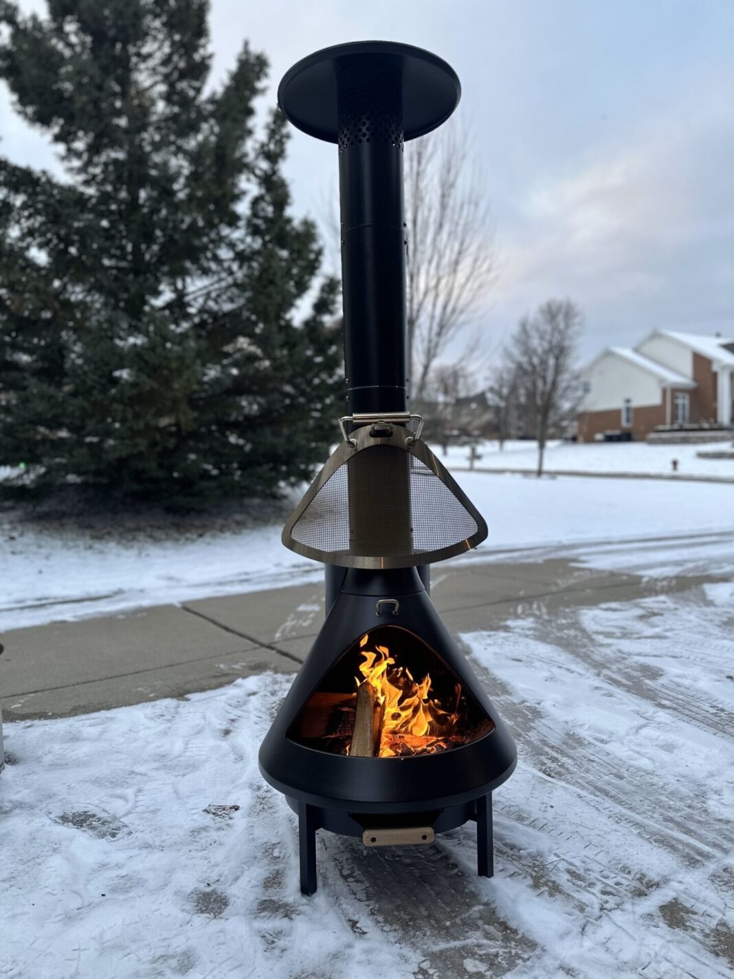 TIKI Brand Chiminea Outdoor Fireplace Review - Makes Fires Easy ...